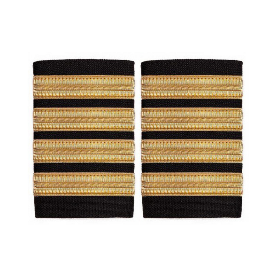 Pilot Epaulettes and Wings | Professional Airline Stripes | Pilot ...
